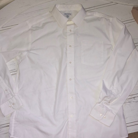 George | Shirts | George White Long Sleeve Button Down | Poshmark